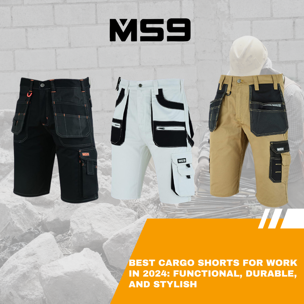 Introducing MS9 Work Shorts: The Ultimate Blend of Comfort and Durabil